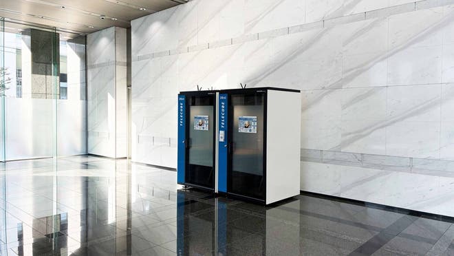 【テレキューブ】JRWD堂島タワーの個室型ワークブース(319-02)です。視線と音を遮る、プライベートな集中環境。の写真1