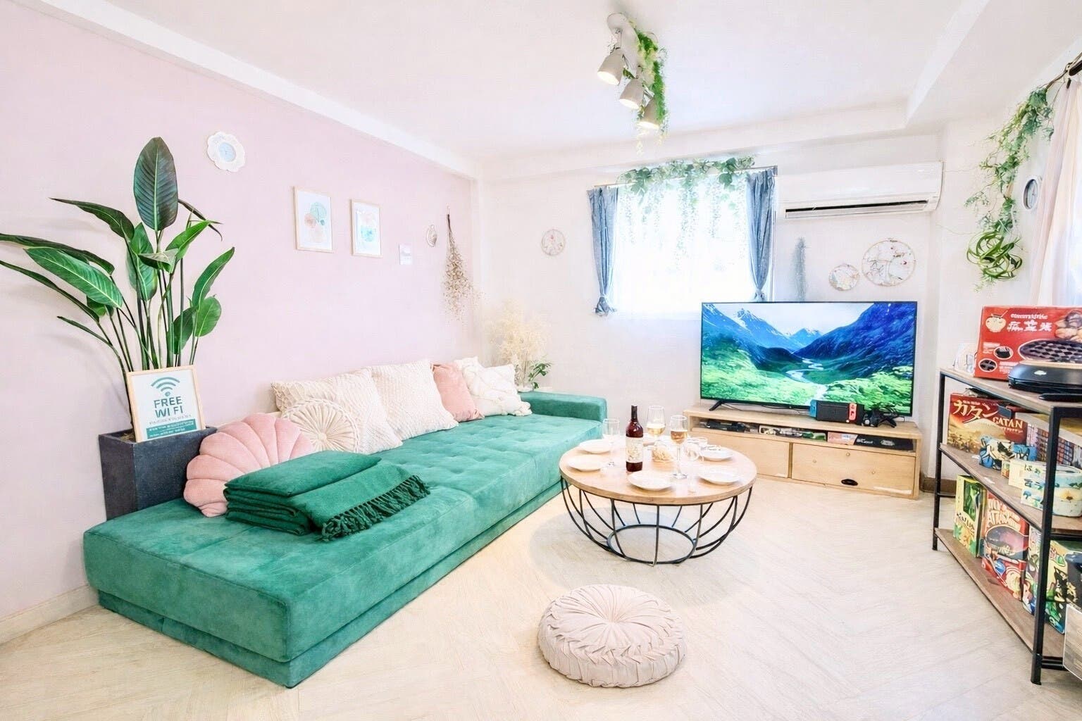 NEW💚新大阪駅4分🚶女子会🎀デート💑パーティ🎉ママ会☕推し活❣️撮影🎥50㌅大画面TV💻ゲーム機🎮ボドゲ🎲防犯カメラ無✨24Hの写真2