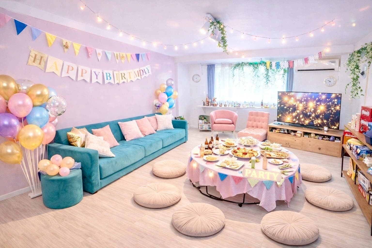 NEW💚新大阪駅4分🚶女子会🎀デート💑パーティ🎉ママ会☕推し活❣️撮影🎥50㌅大画面TV💻ゲーム機🎮ボドゲ🎲防犯カメラ無✨24Hの写真1