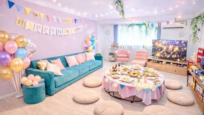 NEW💚新大阪駅4分🚶女子会🎀デート💑パーティ🎉ママ会☕推し活❣️撮影🎥50㌅大画面TV💻ゲーム機🎮ボドゲ🎲防犯カメラ無✨24Hの写真1