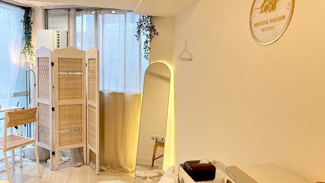 【名古屋駅すぐ】2026年4月OPEN|韓国風ホワイト空間+グリーンが映える完全個室レンタルサロン|🛜の写真22