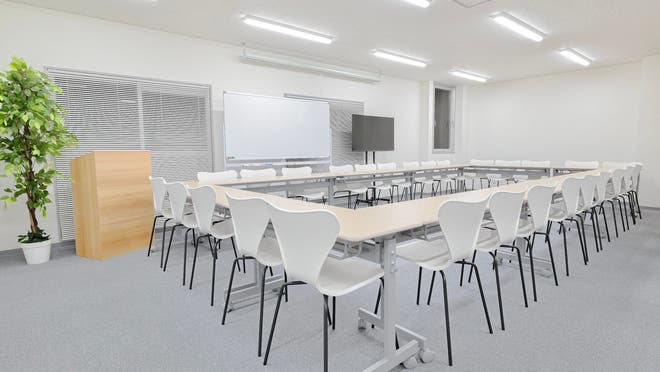 <Leaf京都駅前(大会議室)>51名収容🪑24H🈺Wi-Fi📶120㌅スクリーン&プロジェクタ🎥セミナー/研修/説明会の写真3