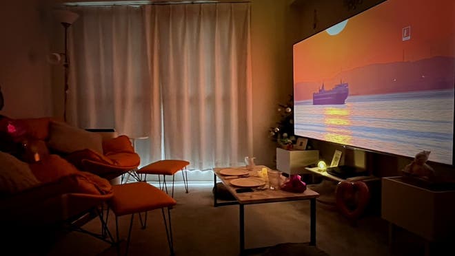 【完全貸切シアター】2名専用|大画面×ロッキングチェアで映画をひとり占め|75㌅大型TV|名古屋駅7分の写真5