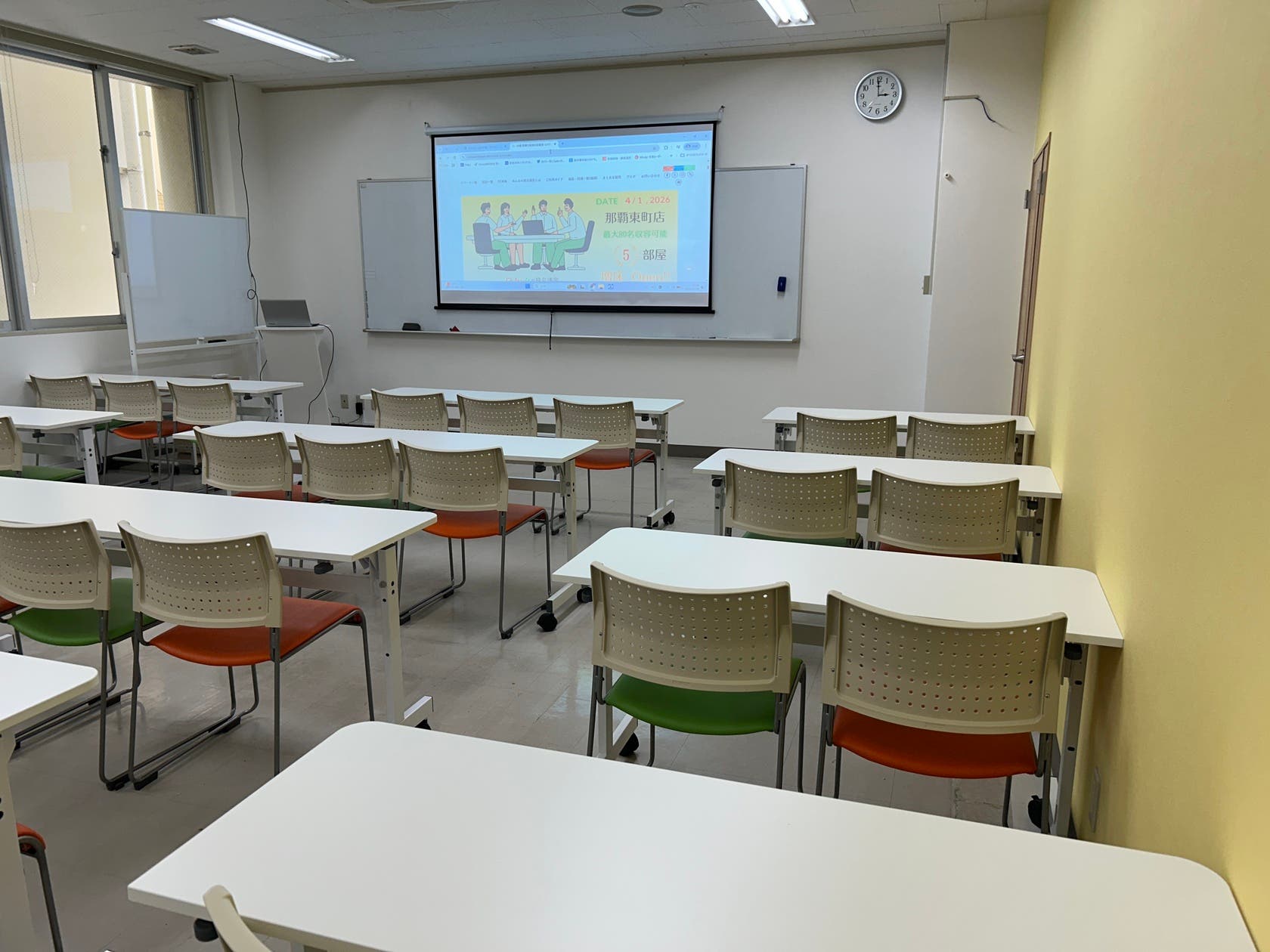 【旭橋駅徒歩5分】定員32＋α！プロジェクター含む備品・高速Wi-Fi無料！東町202会議室の写真7