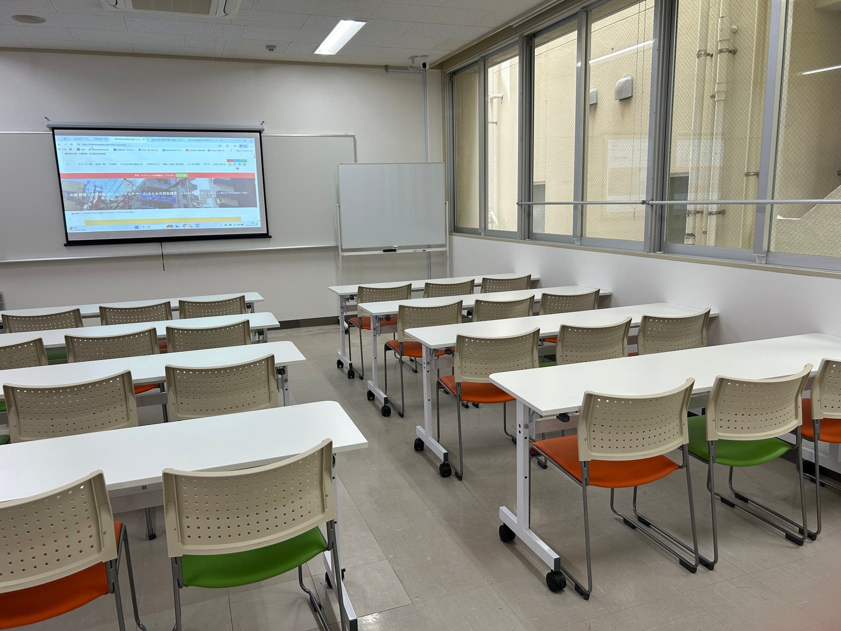 【旭橋駅徒歩5分】定員32＋α！プロジェクター含む備品・高速Wi-Fi無料！東町203会議室の写真7