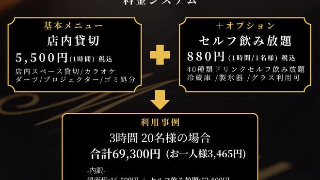 BAR完全貸切/セルフ飲み放題880円/カラオケ・ダーツ無料/結婚式2次会/誕生日会/Bar TK 心斎橋の写真18