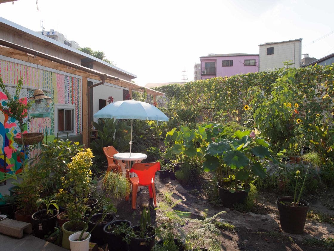 大阪市 アートな空間の中にある庭で様々な催し物に最適です。BBQ、鍋パーティー、餅つきに！の写真7