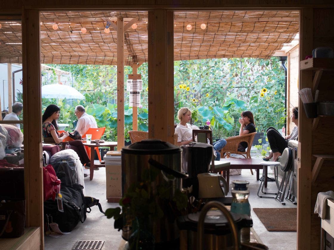 大阪市 アートな空間の中にある庭で様々な催し物に最適です。BBQ、鍋パーティー、餅つきに！の写真5