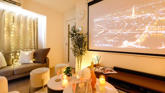 26.4月OPEN✨三ノ宮すぐ💕SNS映え💖 特別なデート👑/女子会や推し活も✨ラウンジ×高画質&高音質シネマ体験✨🎥の写真2