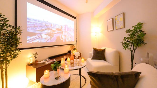 26.4月OPEN✨三ノ宮すぐ💕SNS映え💖 特別なデート👑/女子会や推し活も✨ラウンジ×高画質&高音質シネマ体験✨🎥の写真7