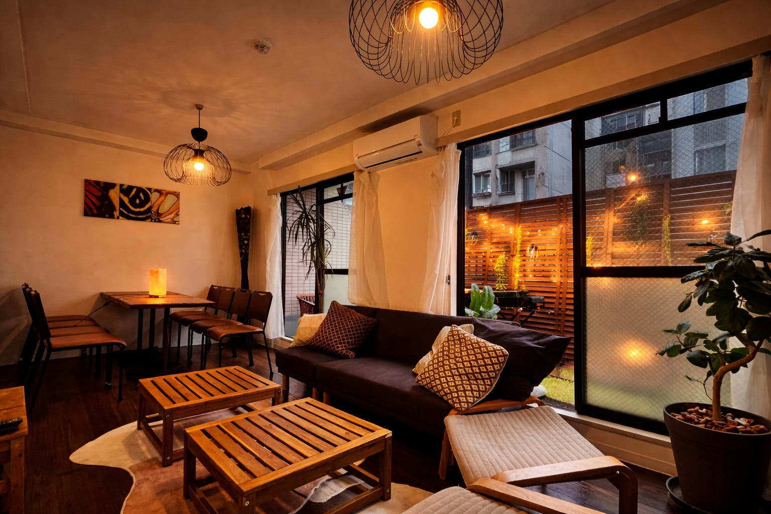 北堀江プライベートテラス｜夜景BBQ＆ラウンジ｜マンション最上階独占✨広々テラス🌱【心斎橋・四ツ橋】駅近⭐️ゴミ捨て無料🎵の写真1