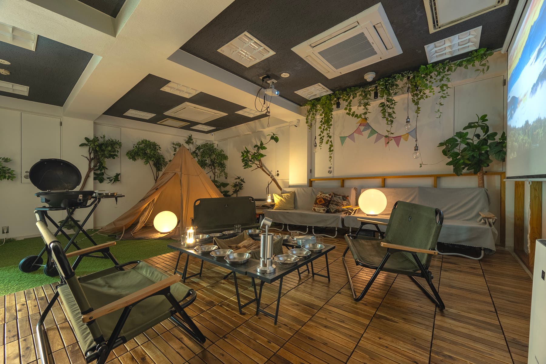 スペモ⛺歓送迎会🎊学割👨‍🎓キャンプ🏕プロジェクター🎥打ち上げ🌟パーティー🎶346_KIMAGURE-Camp上野の写真2