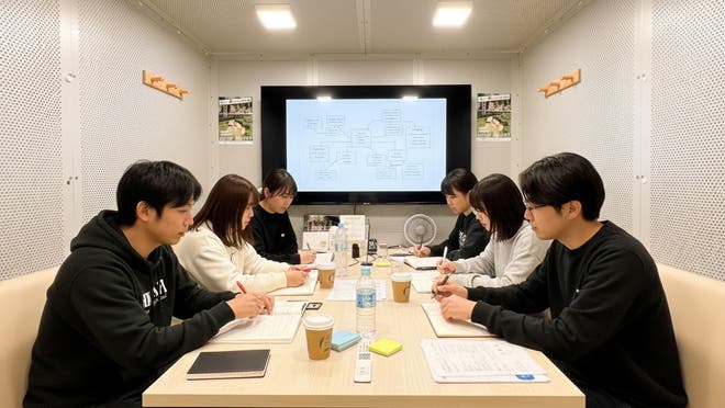 【学芸大学駅徒歩1分|24時間営業|2PGブース】最大6名/防音完全個室/高速Wi-Fi/55型モニタ/会議・商談・面接・打合せの写真23