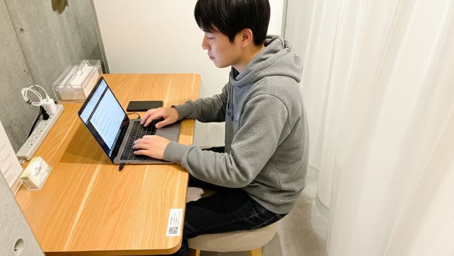 【学芸大学駅徒歩1分|24時間営業|12Cブース】カウンター席/高速Wi-Fi/電源・充電/テレワーク・作業・勉強・休憩等の写真19