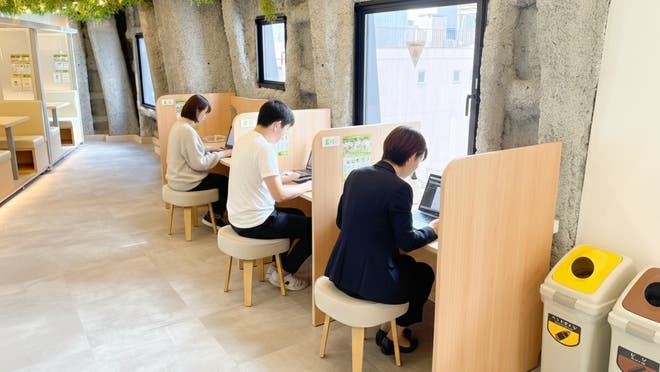 【恵比寿駅徒歩1分|24時間営業|5Cブース】カウンター席/高速Wi-Fi/電源・充電/テレワーク・作業・勉強・休憩等の写真25