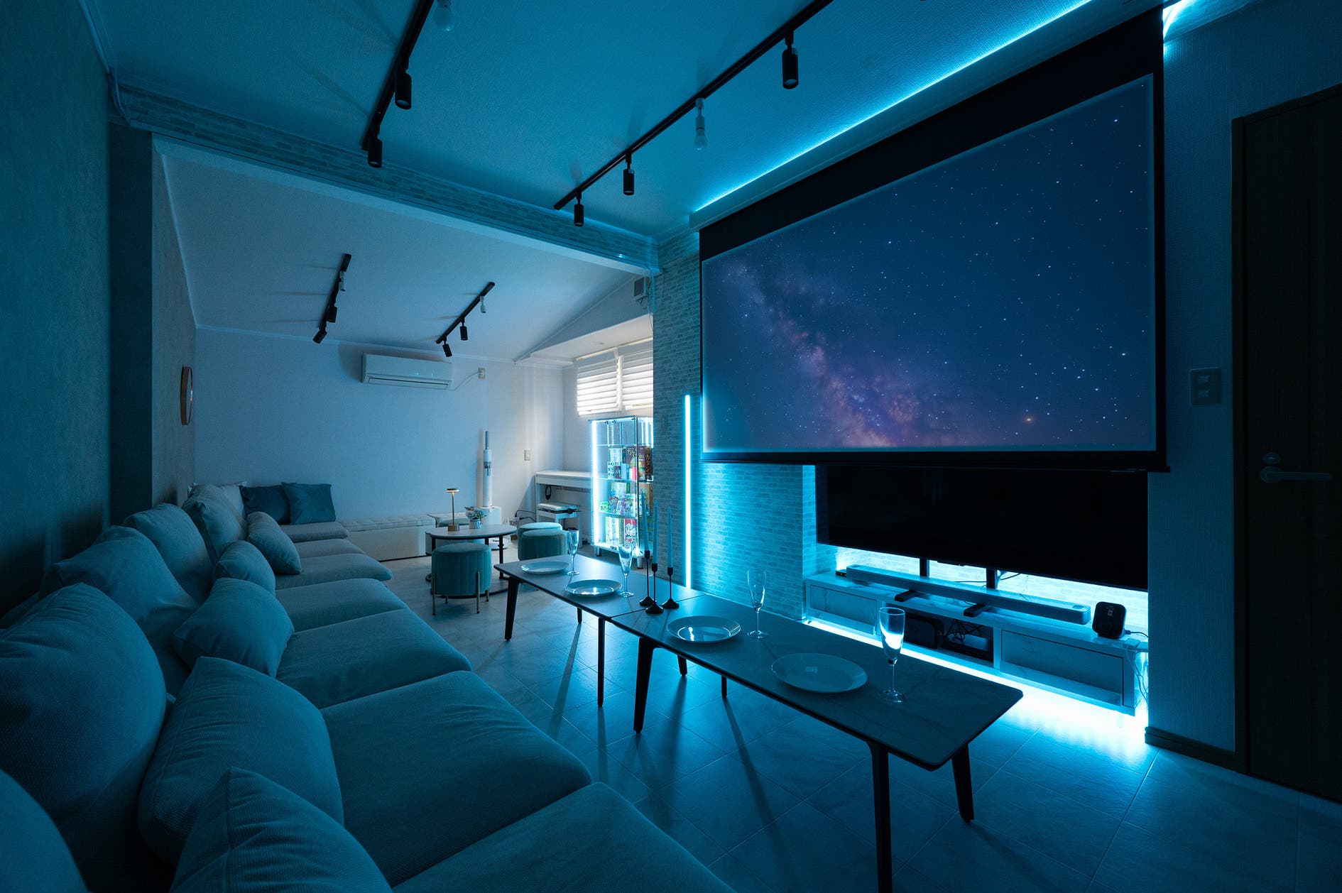 NEW🎉最大40名🉐天王寺5分🥳飲み会🍺映画鑑賞🎬女子会💗推し活🌟タコパ🐙パーティ🥂24H🏪Blanc天王寺の写真12