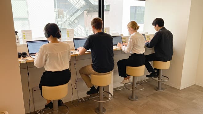 【恵比寿駅徒歩1分|24時間営業|2Cブース】カウンター席/高速Wi-Fi/電源・充電/テレワーク・作業・勉強・休憩等の写真23