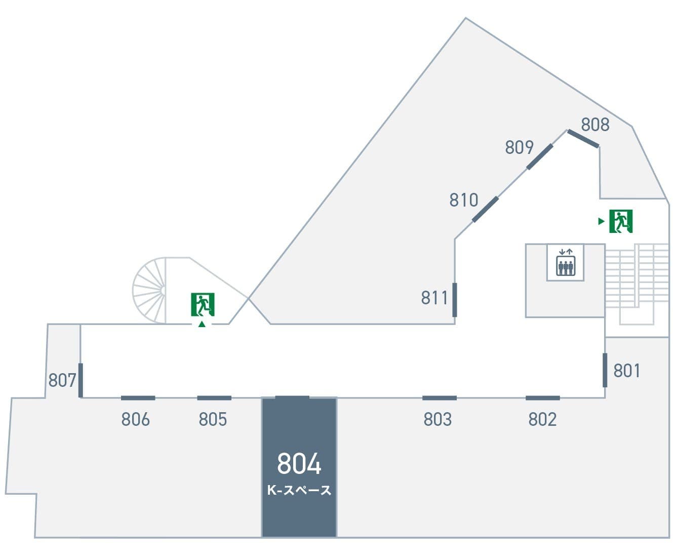 名古屋駅1番出口徒歩2分！804号室　最大10名までご利用可能。会議やミーティングにおすすめな貸会議室の写真7