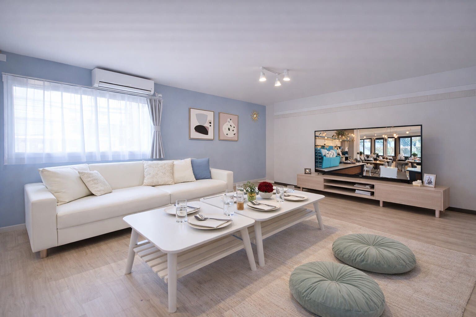 💙京橋駅3分🚶女子会🎀デート💑パーティ🎉ママ会☕推し活❣️撮影🎥50㌅大画面TV💻ゲーム機🎮ボドゲ🎲24Hの写真1