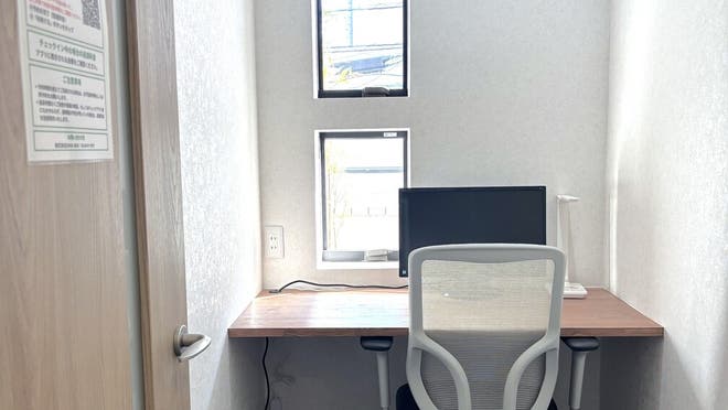 西大井駅徒歩7分/1人用 完全個室② 24時間利用可 コワーキング/テレワーク モニターありの写真1