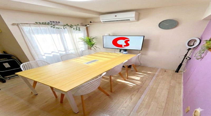 🍁夏季割！🍁格安スペース【錦糸町駅4分！着席最大8名！】📡WiFi📺大型モニター🌟ホワイトボード等設備全て無料！