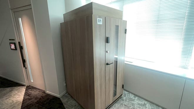 <ミニマルワークスペース PaO 白金高輪No.2>1人用個室💼駅直結🚃光回線Wi-Fi📶電源🔌テレワーク/Web面談の写真5