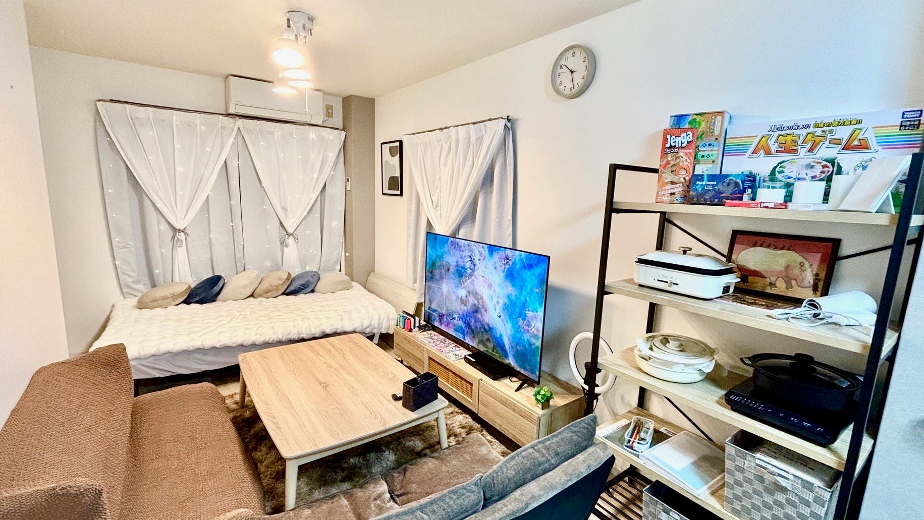 24H利用OK❣️淡路駅２分🔥55㌅GoogleTV・ドルビー音質♬ドデカマットレス🌟ダイニングテーブル🥪冬はこたつ◎の写真1