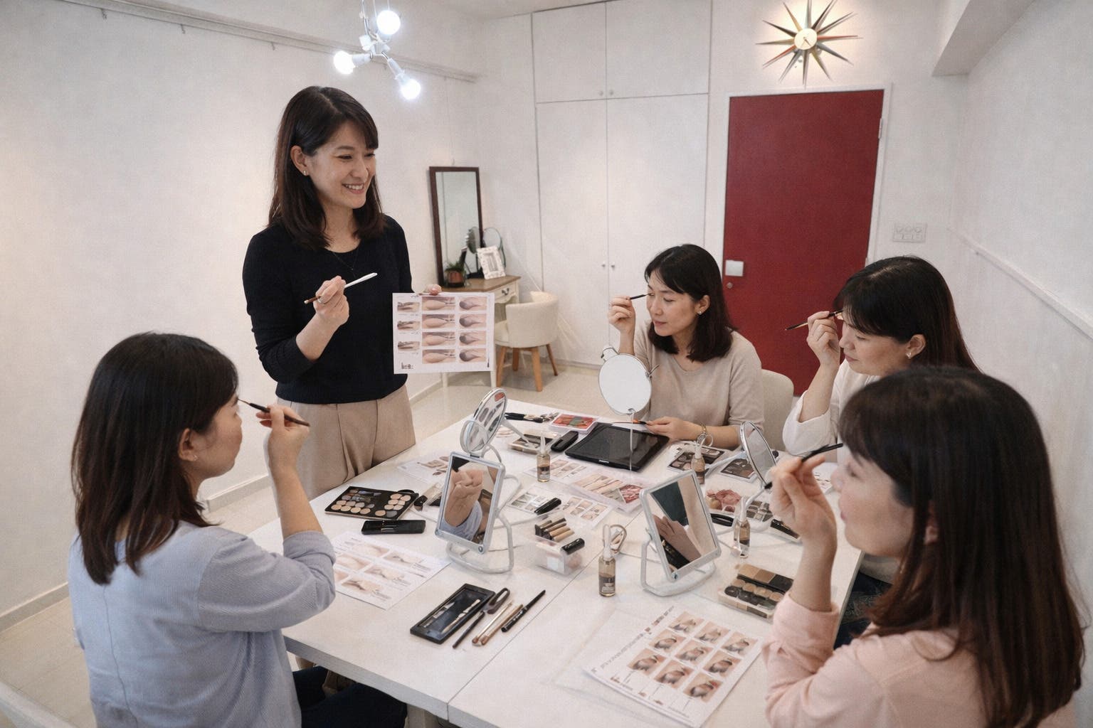 新宿駅至近⭐︎代々木駅からも！白基調の清潔なスペース⭐︎ワークショップにおすすめ⭐︎ジュエリー・手芸・メイク・フラワーなどの写真10