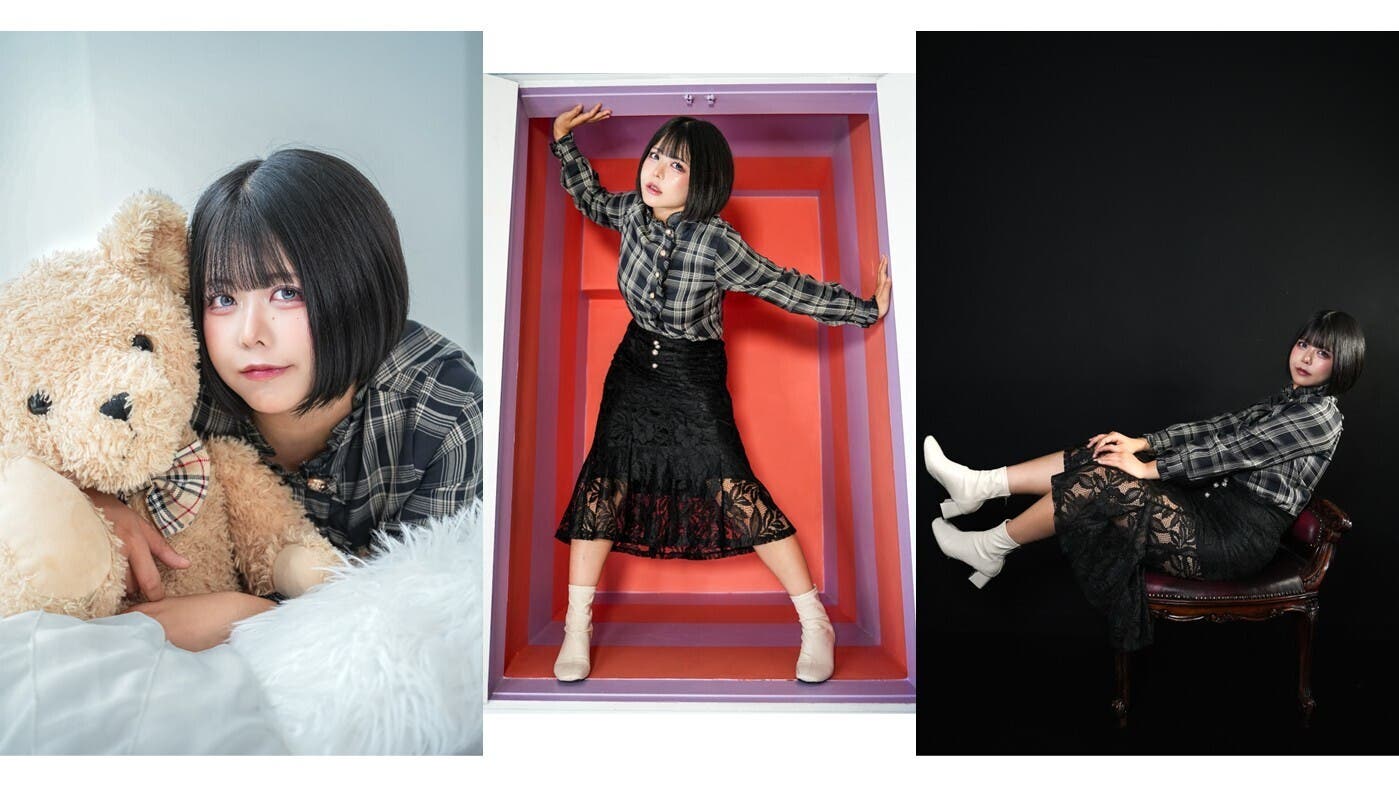 🆕OPEN15%OFF📣自然光×パステル幾何学×黒壁×人が入れるカラフルブース｜飯田橋駅1分｜撮影用ベッド｜MV・コスプレの写真2