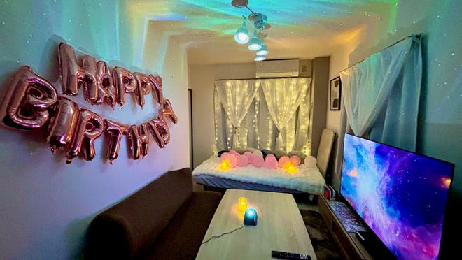 24H利用OK❣️淡路駅2分🔥55㌅GoogleTV・ドルビー音質♬ドデカマットレス🌟ダイニングテーブル🥪冬はこたつ◎の写真2