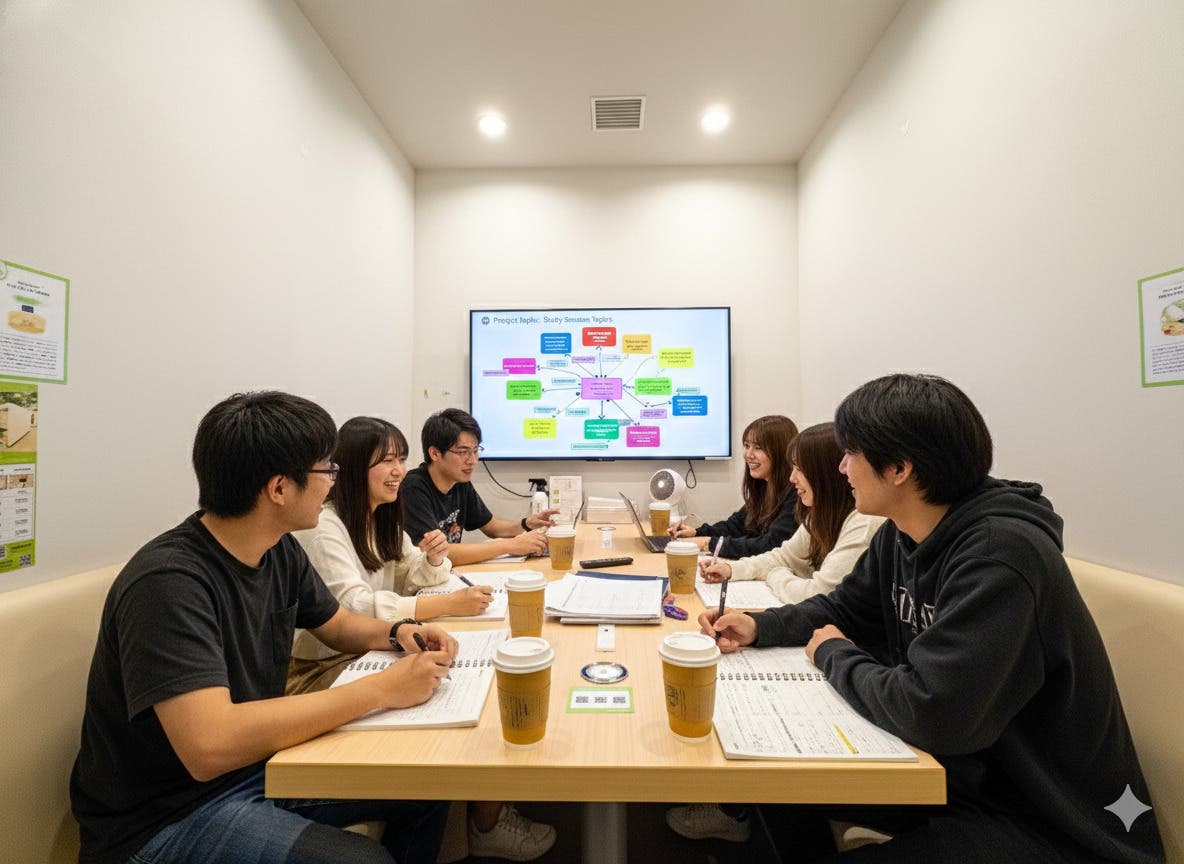 【新宿駅徒歩2分｜14PGブース】最大6名／防音完全個室／高速Wi-Fi／55型モニター／会議・商談・面接・打ち合わせ・作業等の写真20