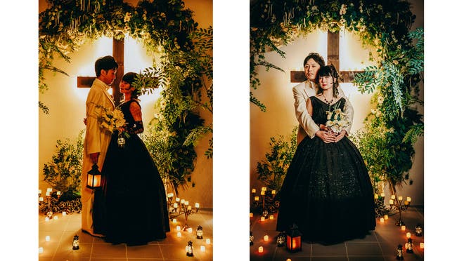 【OPEN記念割引価格】ウェディングドレス60着【無料で】着放題の花とクロスに囲まれたデザイナーズ撮影スタジオの写真2