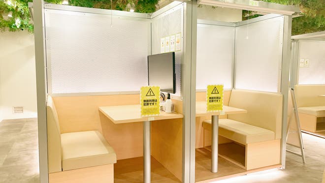 【上野駅徒歩1分|24時間営業|7Sブース】高速Wi-Fi/31.5型モニター/充電/web商談・面接・MTG・テレワーク等の写真4