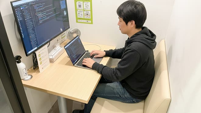 【池袋駅徒歩1分|24時間営業|11PSブース】防音完全個室/31.5型モニター/充電/web商談・面接・MTG・テレワーク等の写真23