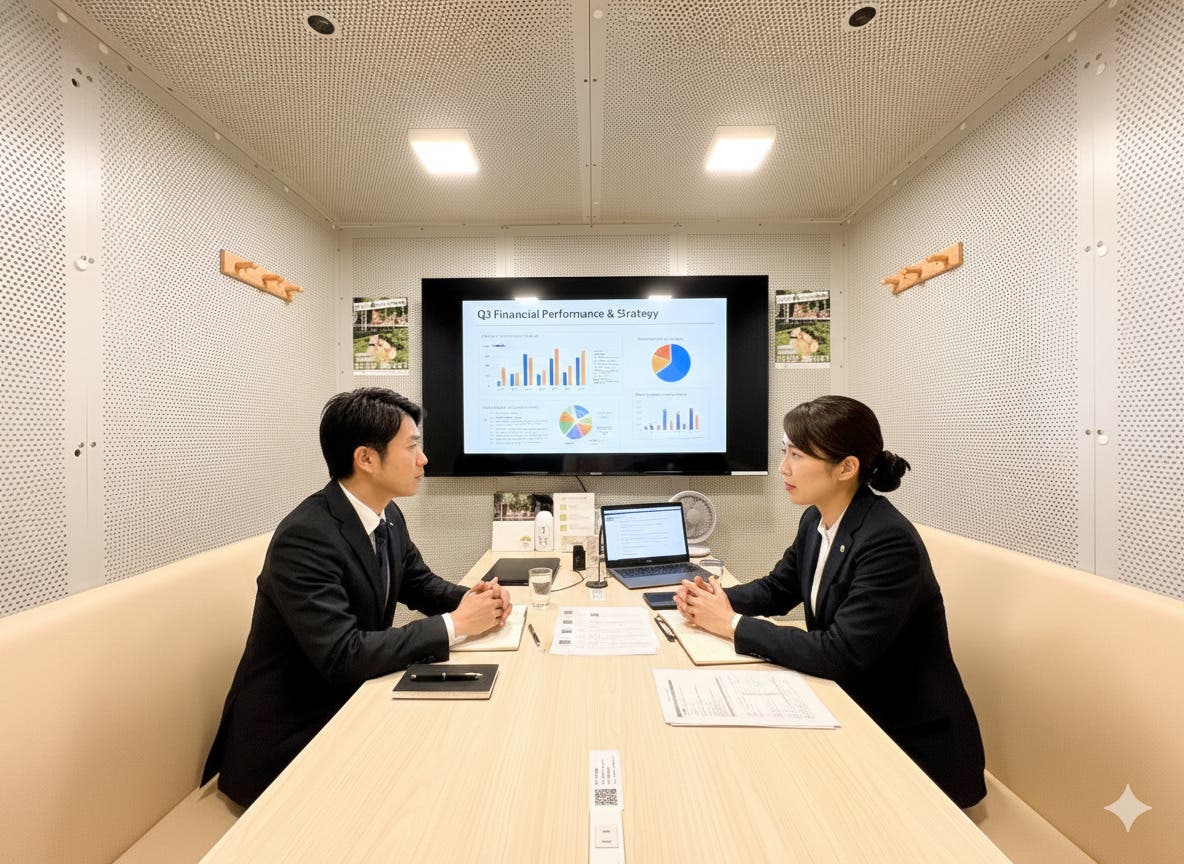 【東銀座駅徒歩3分｜24時間営業｜12PG】最大6名／防音完全個室／高速Wi-Fi／55型モニタ／会議・商談・打ち合わせ・作業等の写真23