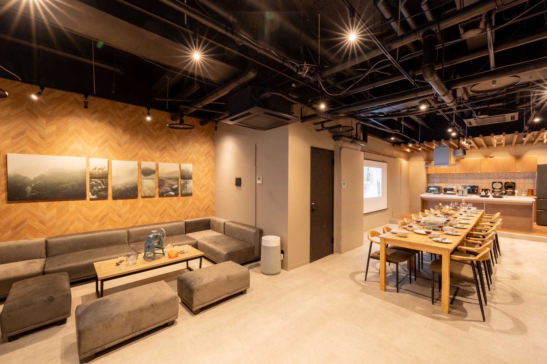 スペモ🥘すすきの駅5分✨広々キッチン🍳プロジェクター🎥パーティー🍷撮影🎥ママ会👶🏻725_KITCHEN札幌の写真1