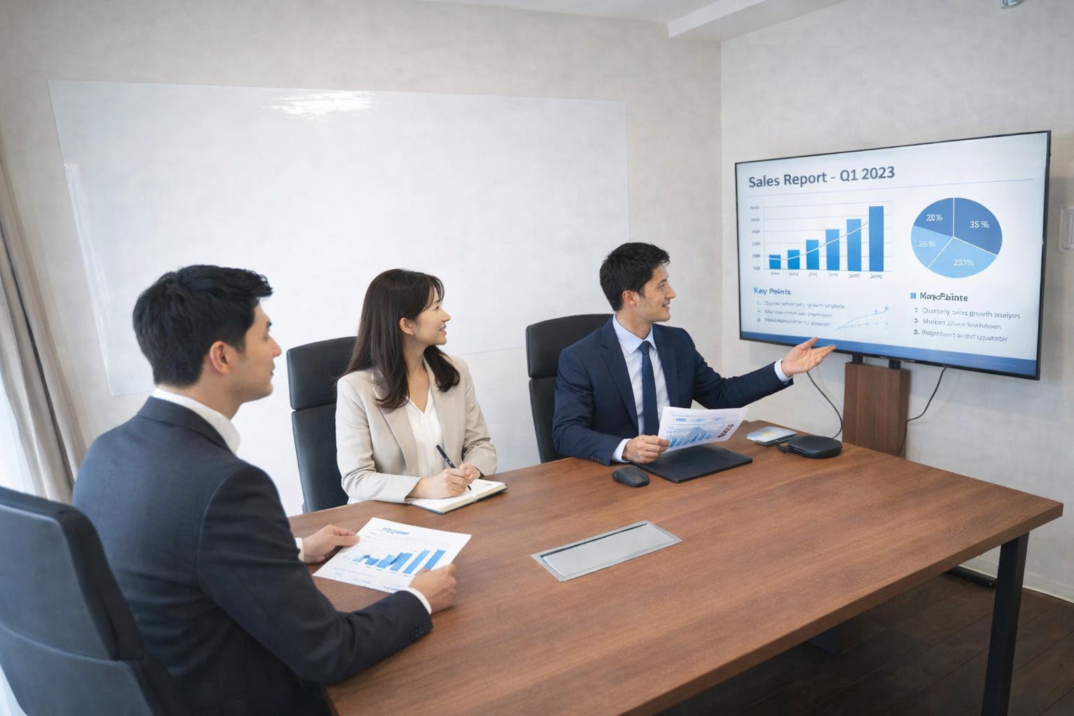 ＜二子玉川会議室＞完全個室✨光Wi-Fi📶大型モニター兼スマートテレビ📺会議/商談/小規模撮影にもの写真2