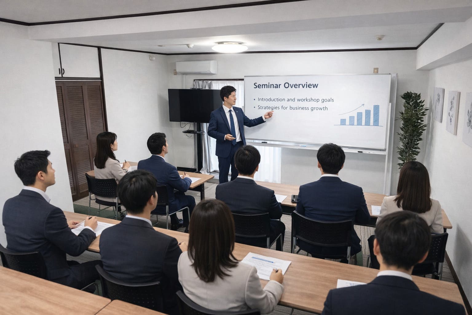 ＜浅草駒形会議室＞駅1分🚃Wi-Fi📶大型モニター🖥セミナー/研修/会議に最適！の写真2