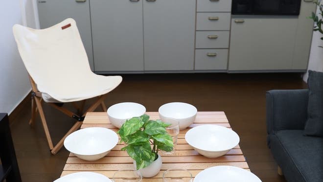 駅から徒歩2分で室内キャンプの写真8