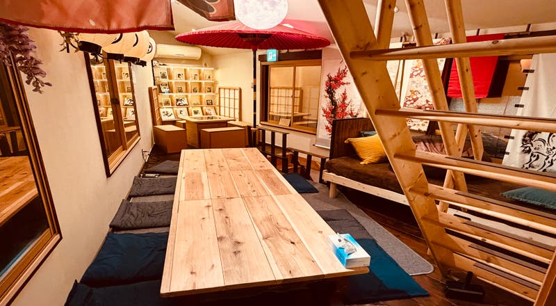 ニックネームはフクロウの部屋　同窓会や歓送迎会　狭いのに広い キッチン付きレンタルスペース  お料理教室にも