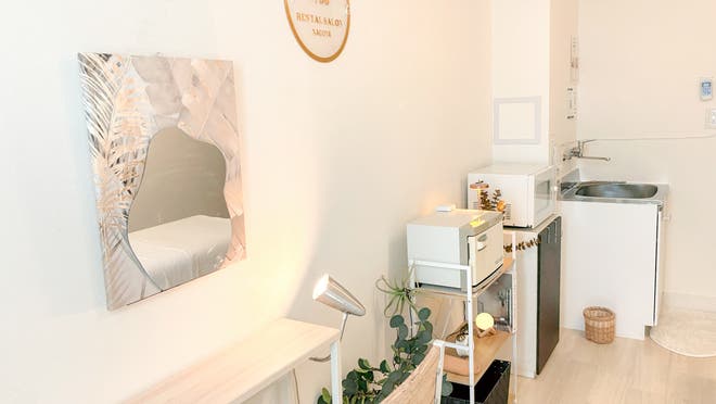 【名古屋駅5分】2026年4月OPEN|韓国風ホワイト空間+グリーンが映える完全個室レンタルサロン|🛜の写真28