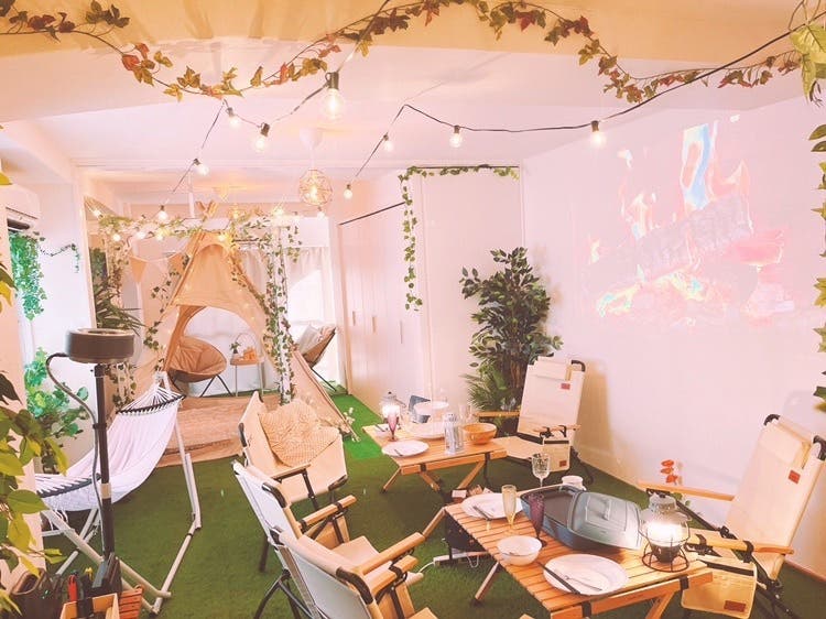 気温☀️や天気☔️を気にせずBBQ🏕100㌅プロジェクター✨たこパ/歓送迎会/デート【スーパー1分】の写真1