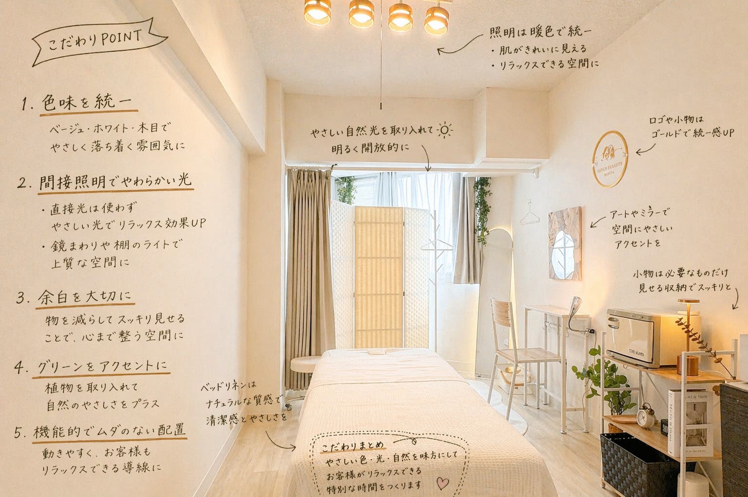 【名古屋駅５分】2026年4月OPEN｜韓国風ホワイト空間＋グリーンが映える完全個室レンタルサロン｜🛜の写真30