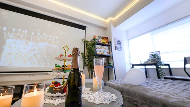 🤍オトナの隠れ家🥂本気デート/誕生日祝い🎂女子会で選ばれる映えスポット🍷大迫力100㌅鑑賞会&Switch📽️の写真4