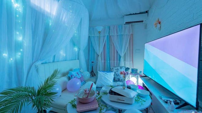 4周年感謝セール🎉プリンセス気分✨天蓋✨30色ネオン空間✨女子会🍷デート💖撮影📷推し活💖神サイズTV📺セブン1分の写真4