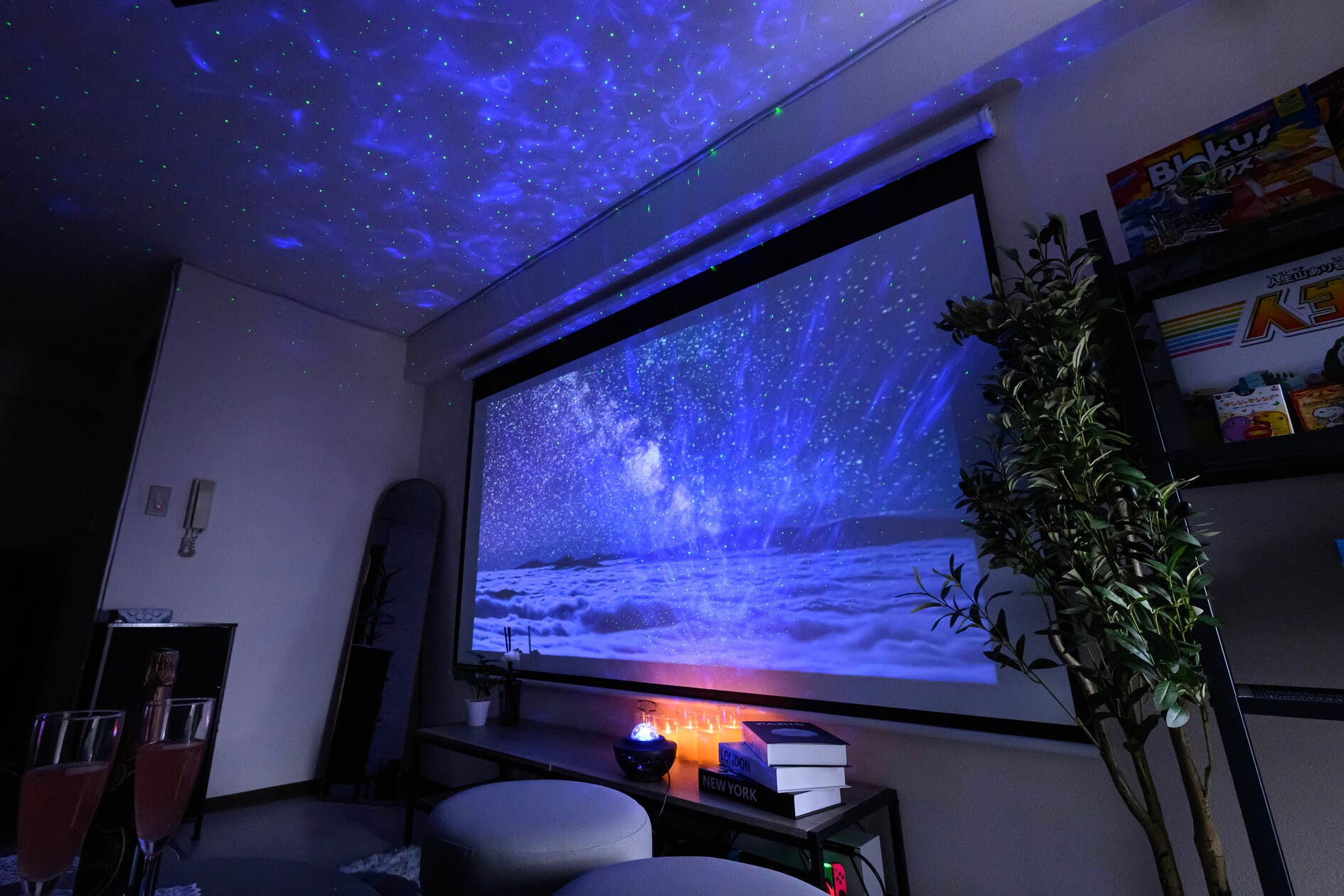 🤍オトナの隠れ家🥂本気デート／誕生日祝い🎂女子会で選ばれる映えスポット🍷大迫力100㌅鑑賞会＆Switch📽️の写真4