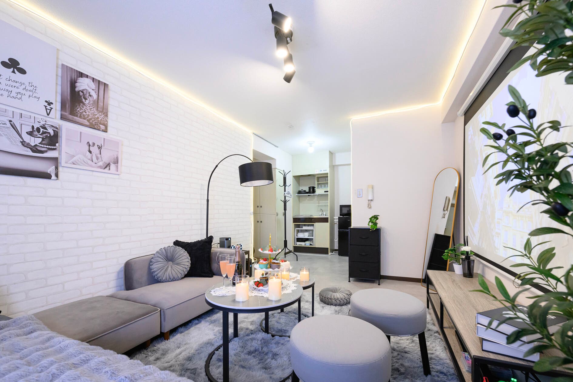 🤍オトナの隠れ家🥂本気デート／誕生日祝い🎂女子会で選ばれる映えスポット🍷大迫力100㌅鑑賞会＆Switch📽️の写真7