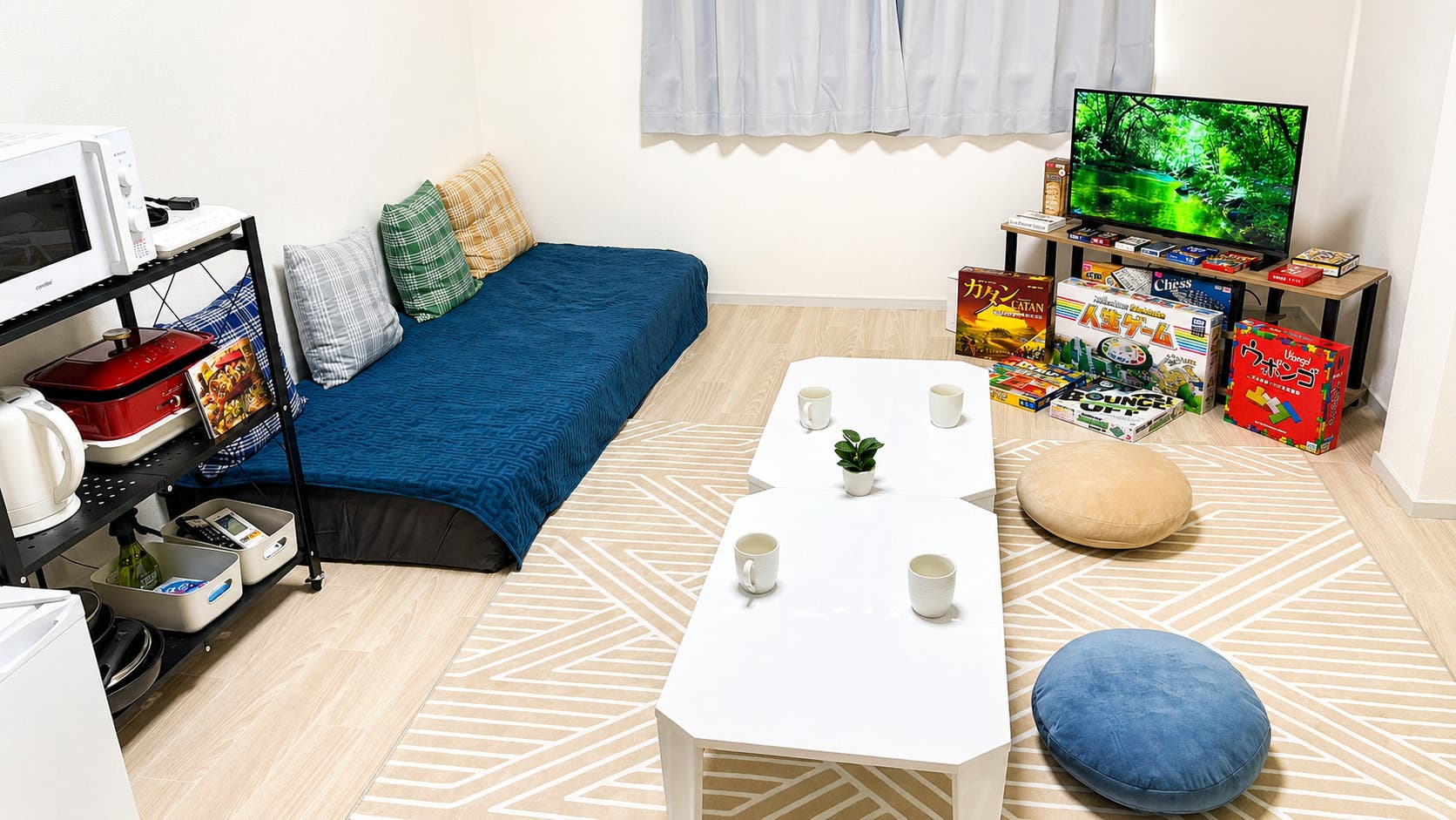 西宮北口駅徒歩4分｜高速Wi-Fi完備📶｜🎲ボードゲーム充実｜🍳BRUNO＆卓上IHあり｜🎬映画見放題スペースの写真4