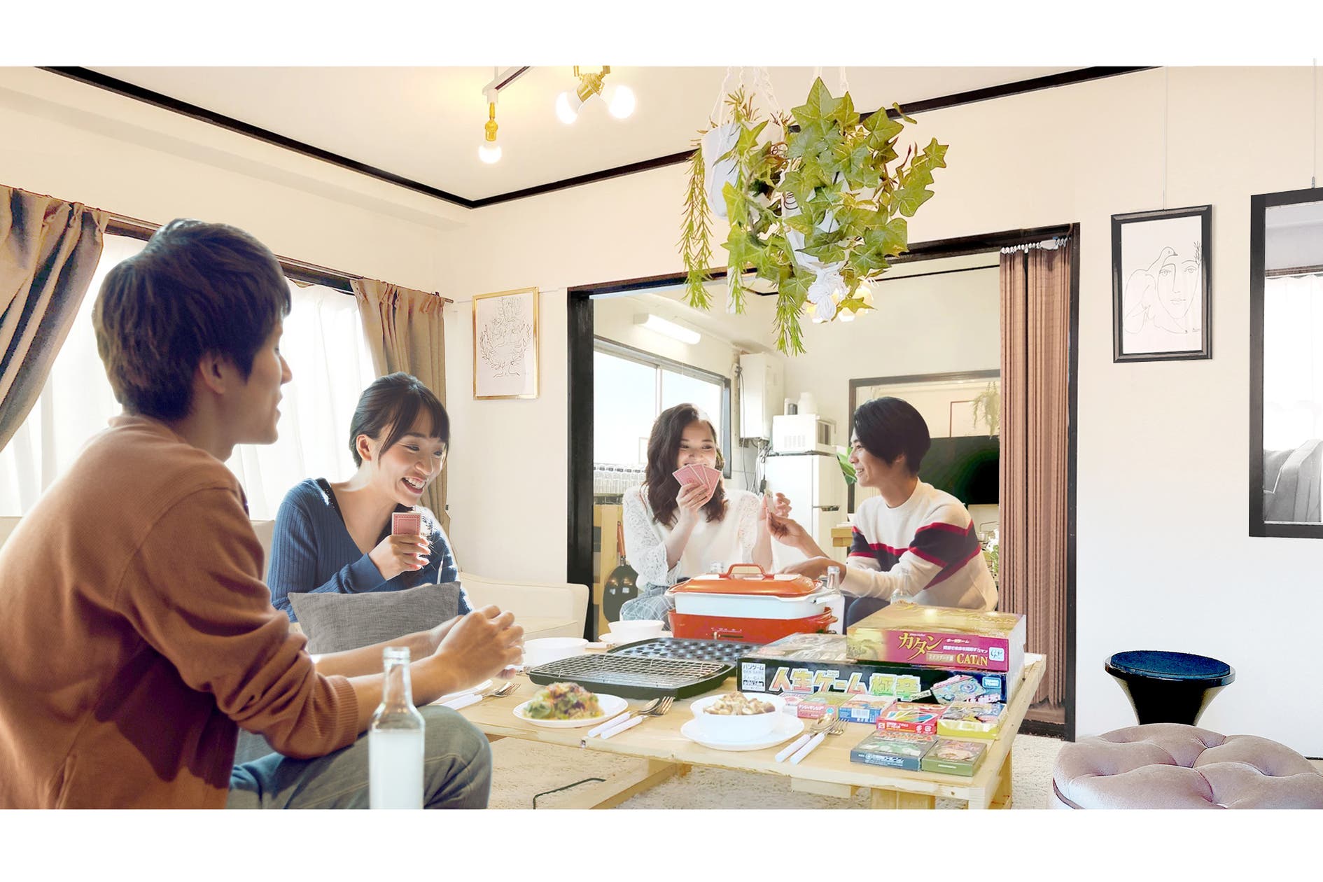 JR代々木3分･新宿駅A1口8分｜民家風／飲み会･ガスコンロ料理会／動画撮影･Wi-Fi配信･自然光撮影／ゲーム 他｜ごみ無料の写真4