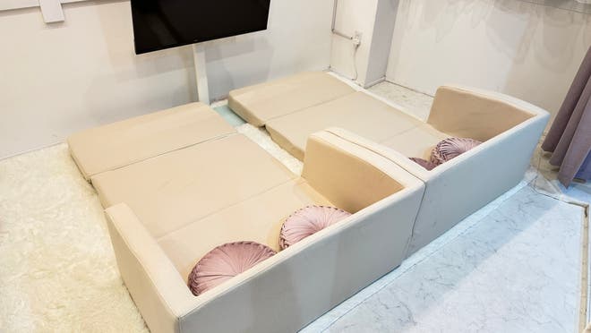 24時間予約可能!シャワールーム・大判ブランケット完備 エステベッド/IH/ホットプレート/調理器具/食器/カトラリー無料の写真2